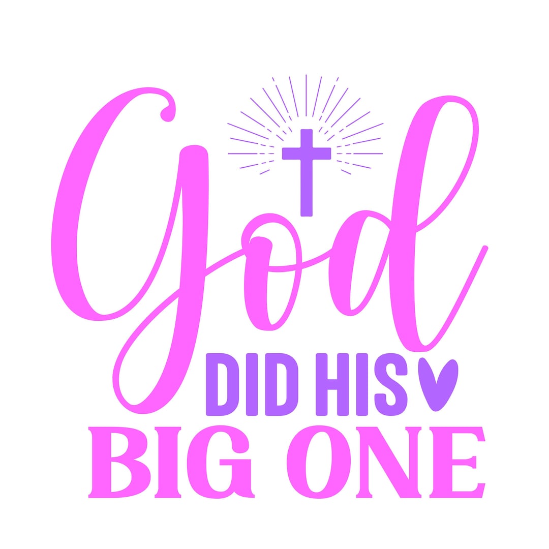 Colorful* God Did His Big One SVG, God PNG, Christian Svg, Religious ...