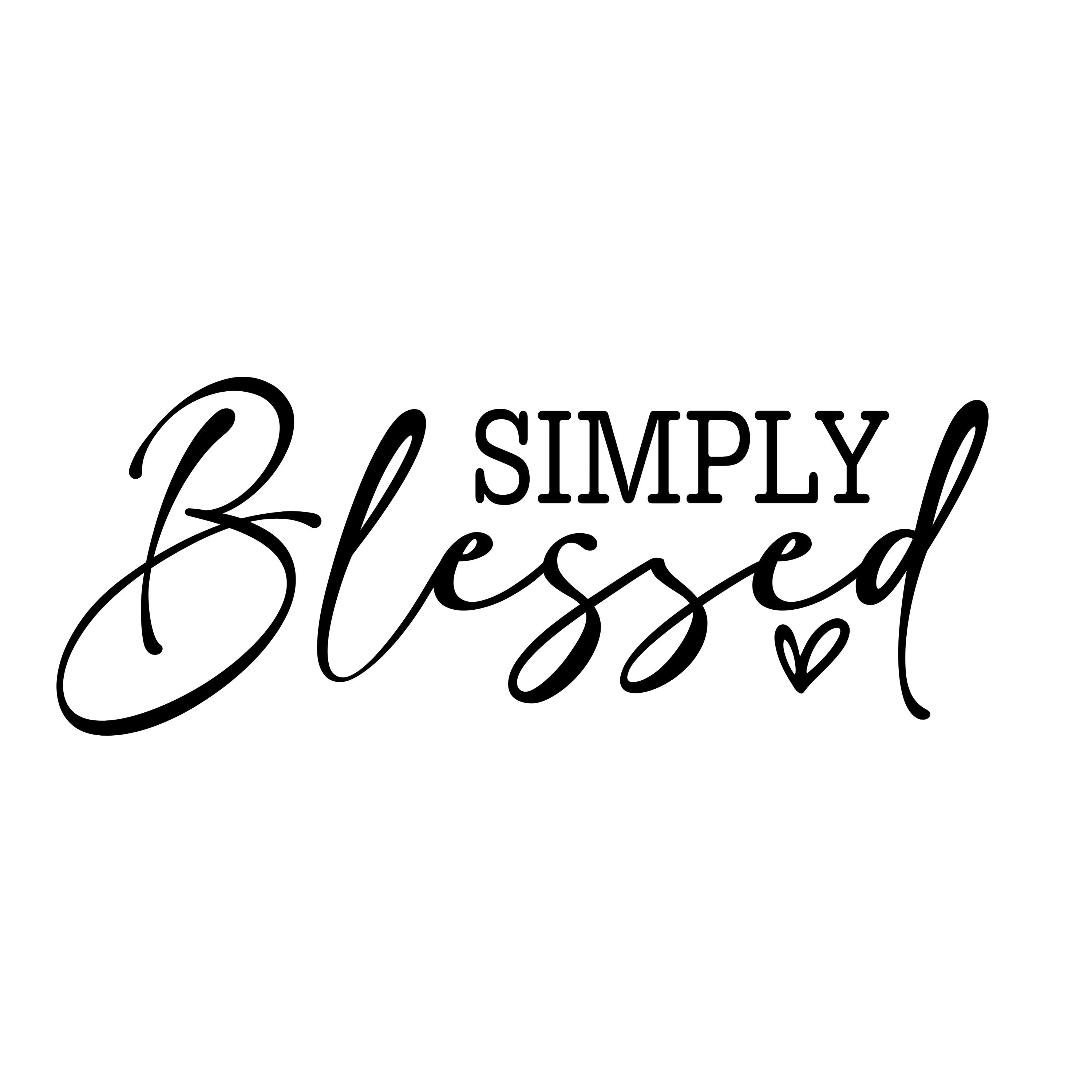 Simply Blessed SVG, God PNG, Christian Svg, Religious Svg, Faith Svg ...