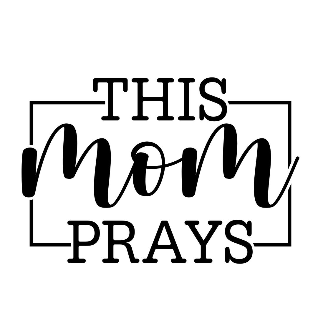 This Mom Prays SVG, God PNG, Christian Svg, Religious Svg, Faith Svg ...