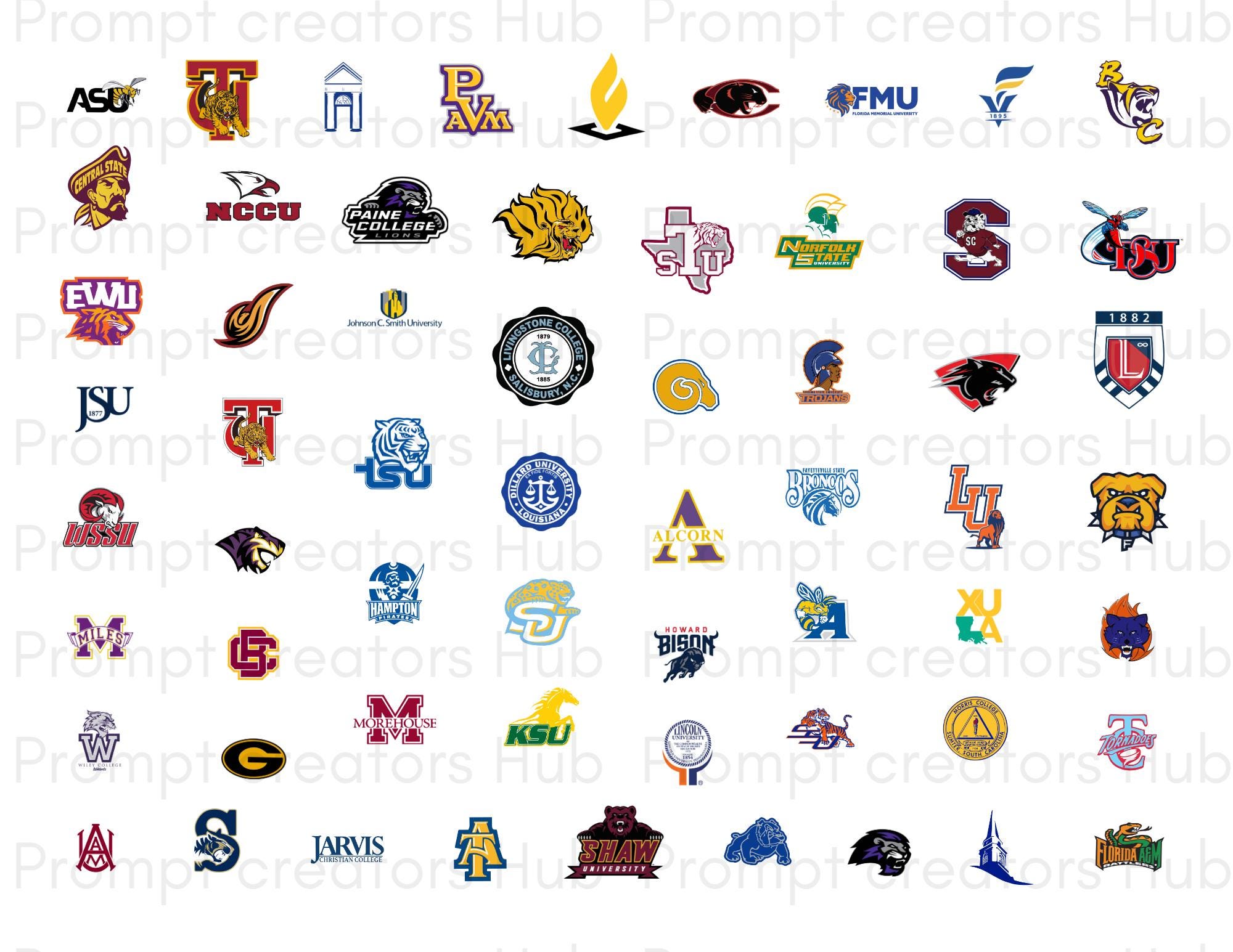 57 Hbcu's, Canva Template, Digital Product, Historically Black Colleges ...