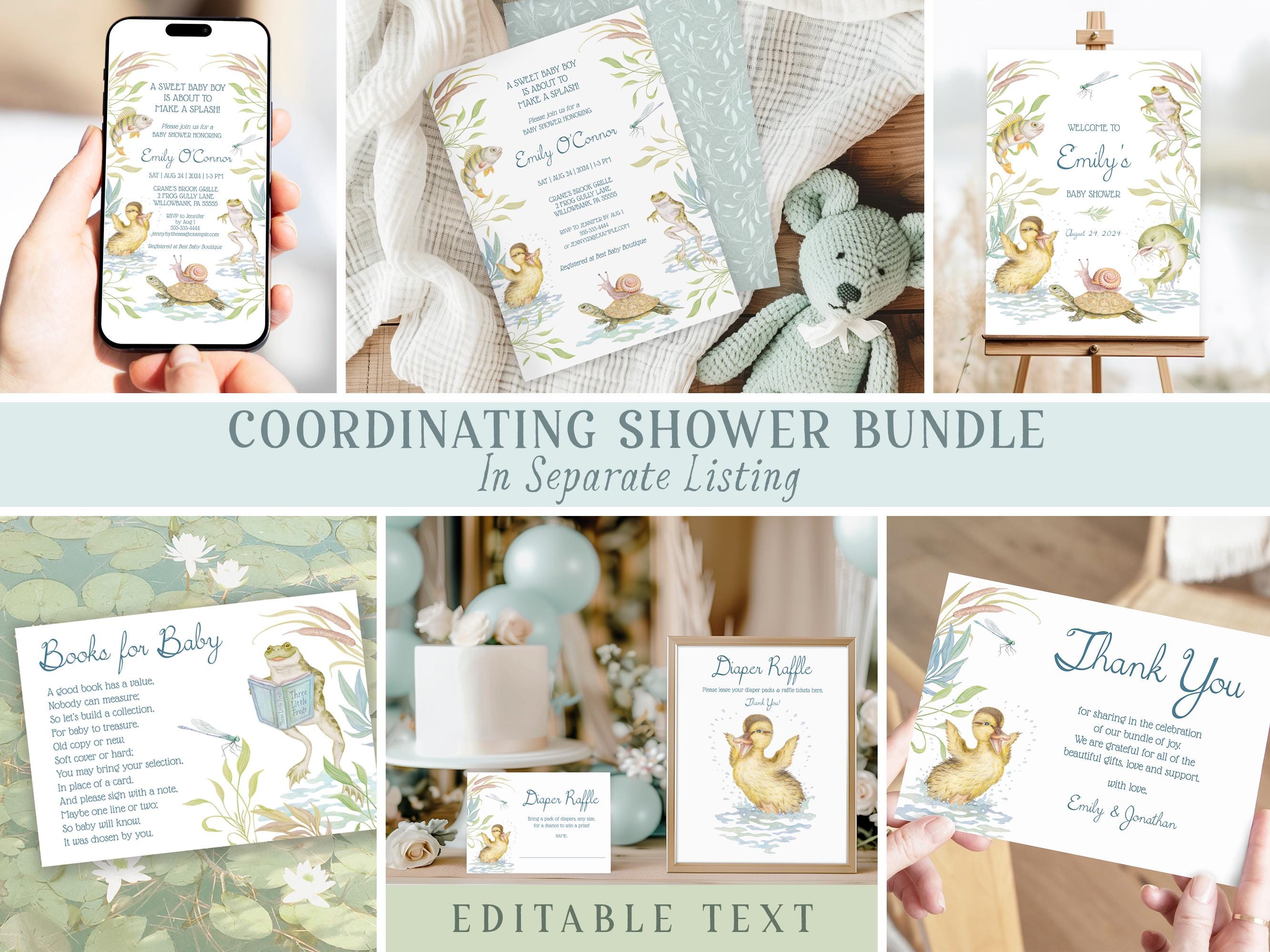 Pond Theme Baby Shower Games Printable Would Mommy Rather, Draw Baby ...