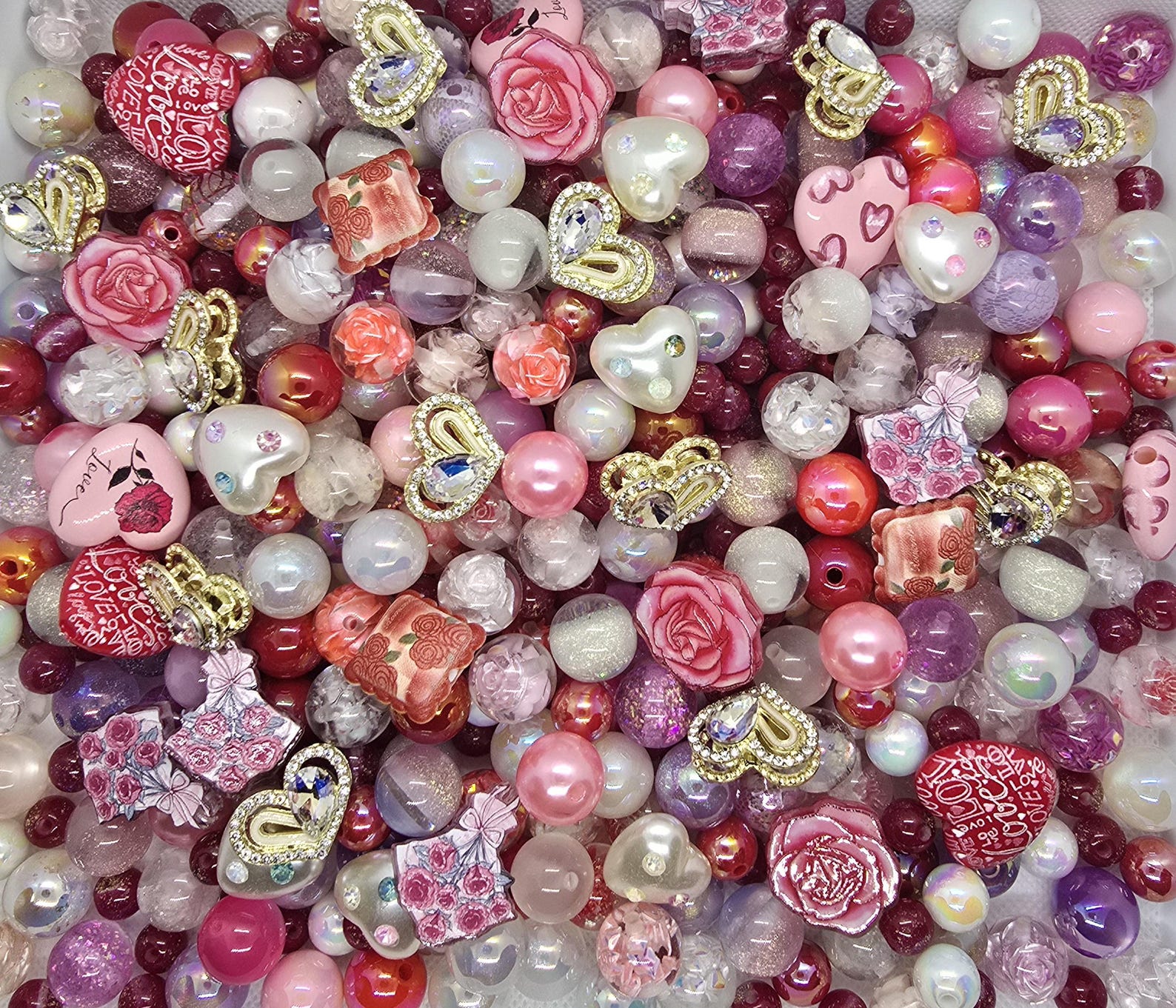 Valentine Bead Mix for Pens & Keychains - Etsy