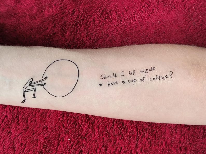 EXISTENTIALISM PACK – Temporary Tattoos - Etsy