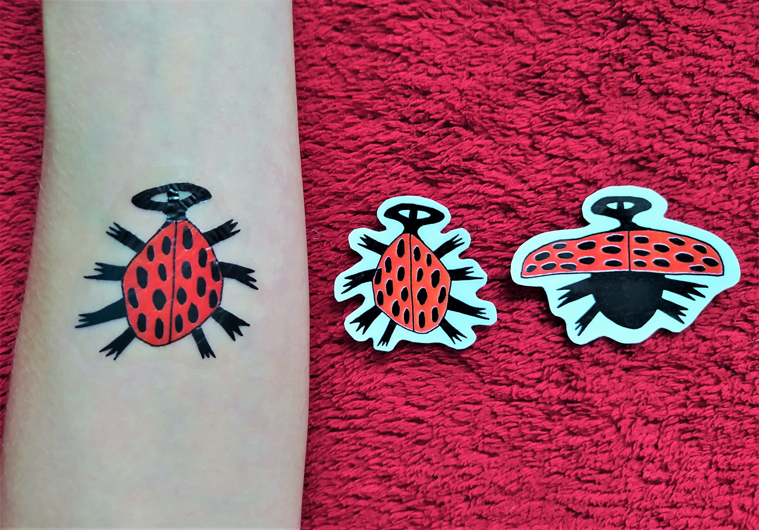 Temporary Weird Ladybug Tattoo - Etsy