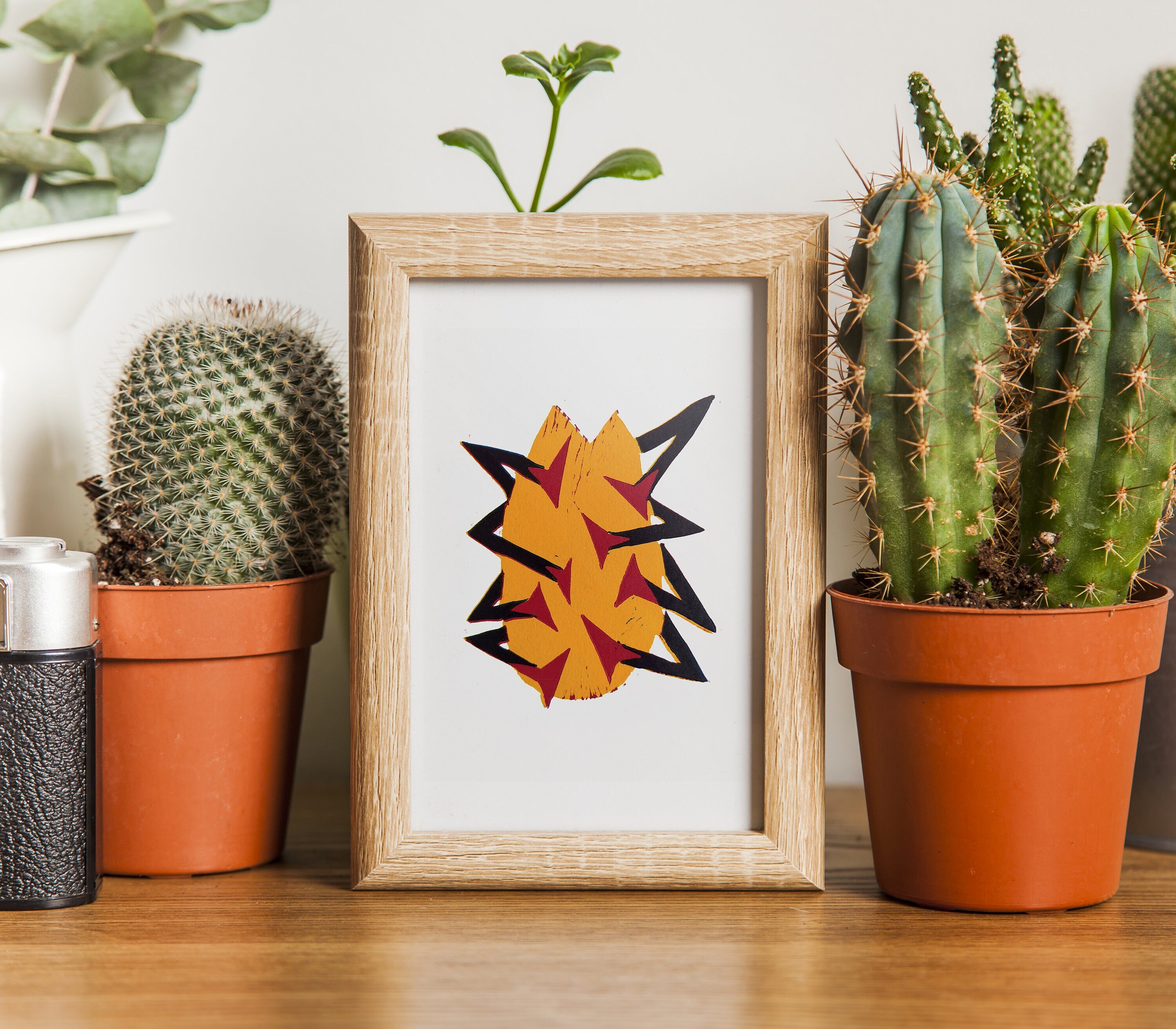 Original spider Linocut Print - Etsy