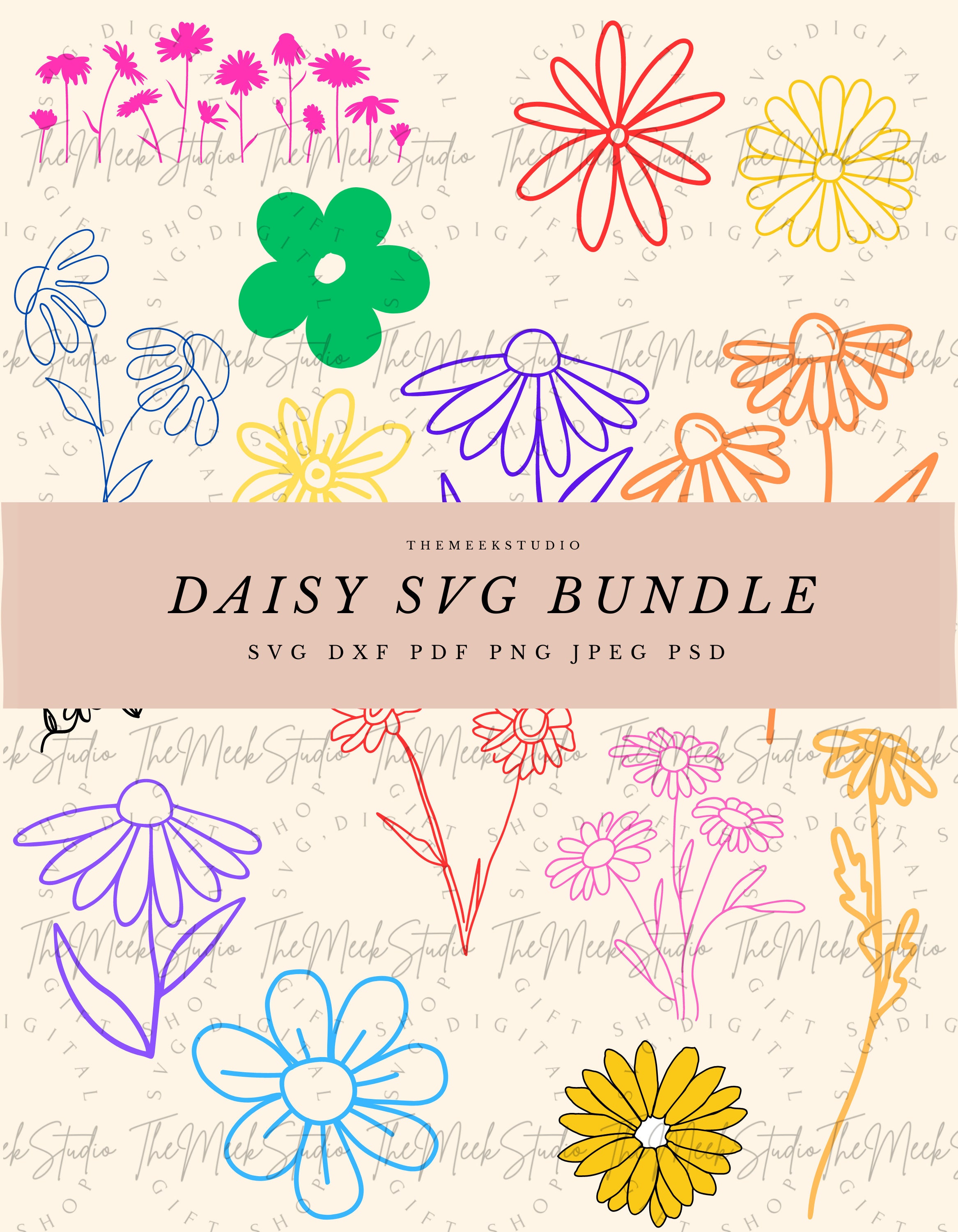 Daisy Svg, Daisy Digital File, Daisy Cut File, Daisy Cricut Machine ...