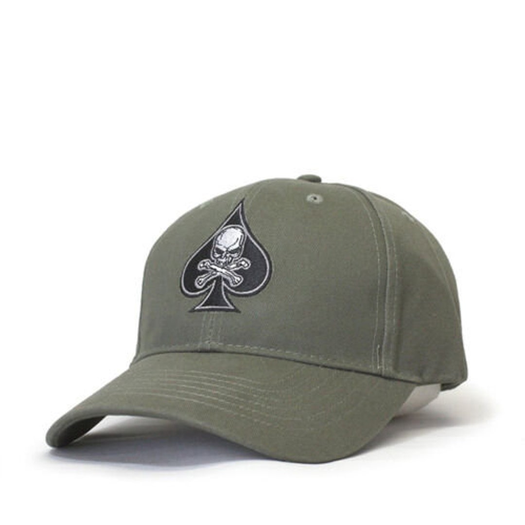 Black Death Spade Low Profile Insignia Hat OD Green - Etsy