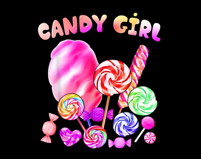 Candy Cute PNG Candy Treat Lover Girl Digital PNG - Etsy