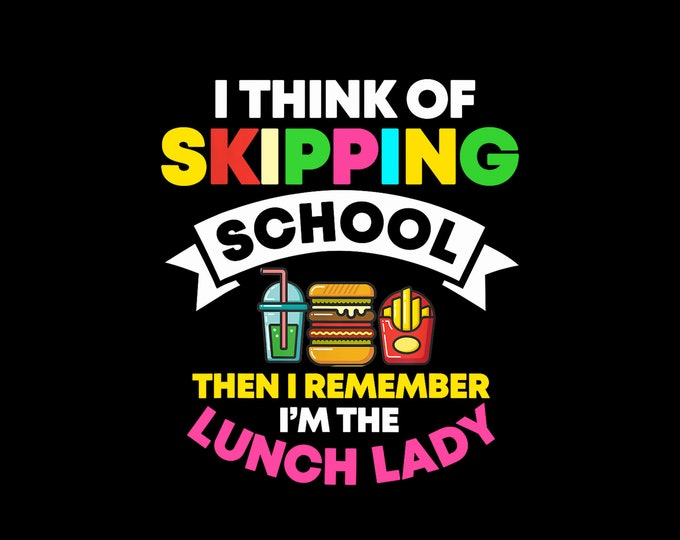Lunch Lady School Cook Food Service Worker Cafeteria Crew Digital PNG ...