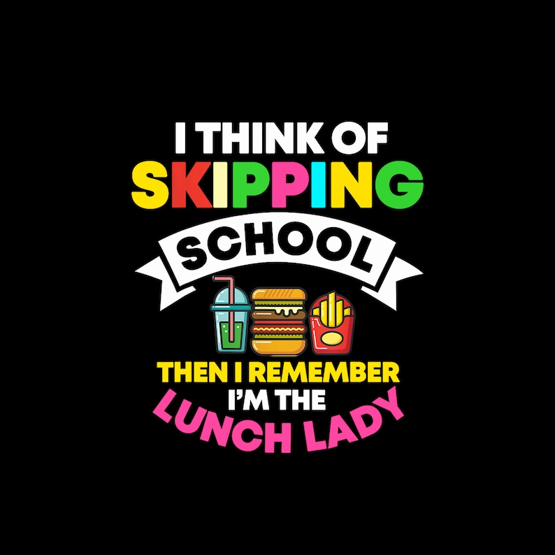 Lunch Lady School Cook Food Service Worker Cafeteria Crew Digital PNG ...