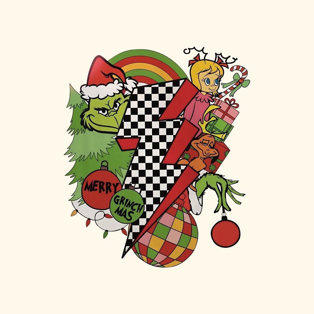 Lightning Bolt Christmas Png. - Etsy