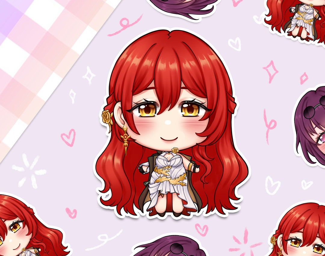 Himeko Honkai Star Rail Anime Game 2inch Sticker Cute Kawaii - Etsy