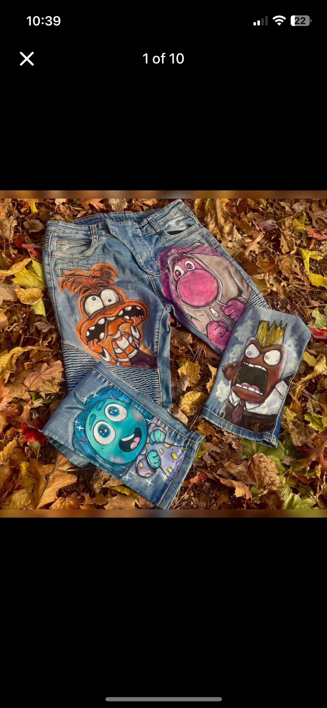 INSIDE OUT” Custom Jeans - Etsy