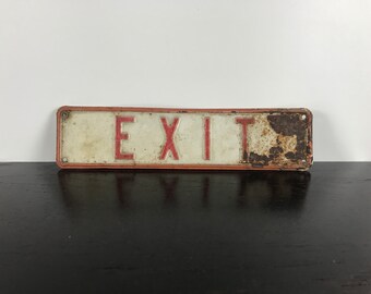 Wall Exit Sign - Etsy