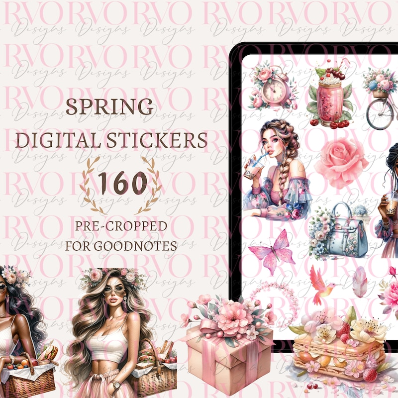 Spring Stickers - Etsy