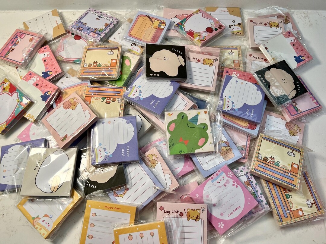 Cute Kawaii Sticky Notes - Etsy