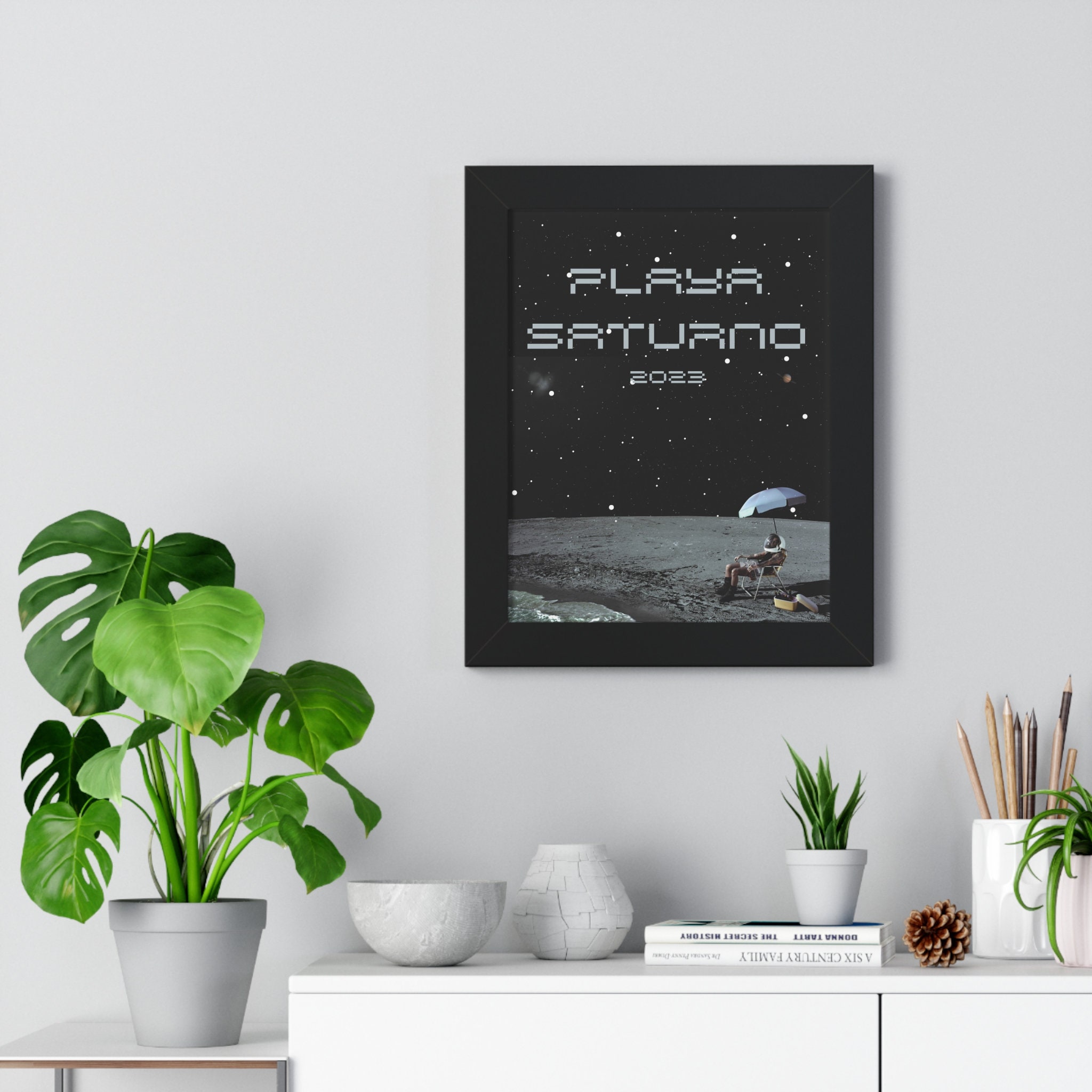Playa Saturno 2023 Framed Vertical Poster for Your Dorm or - Etsy
