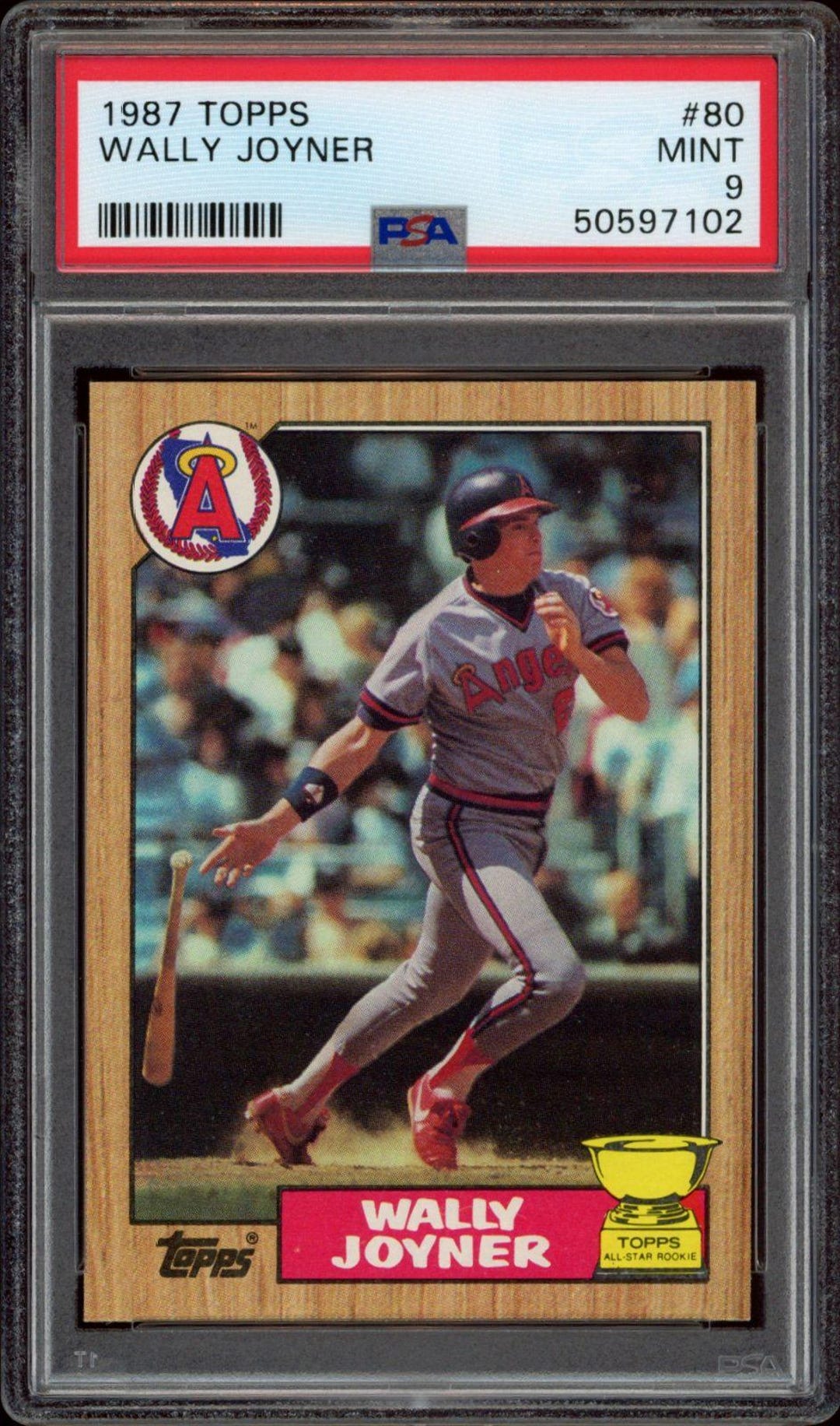 1987 Topps Wally Joyner #80 (PSA 9) - Etsy