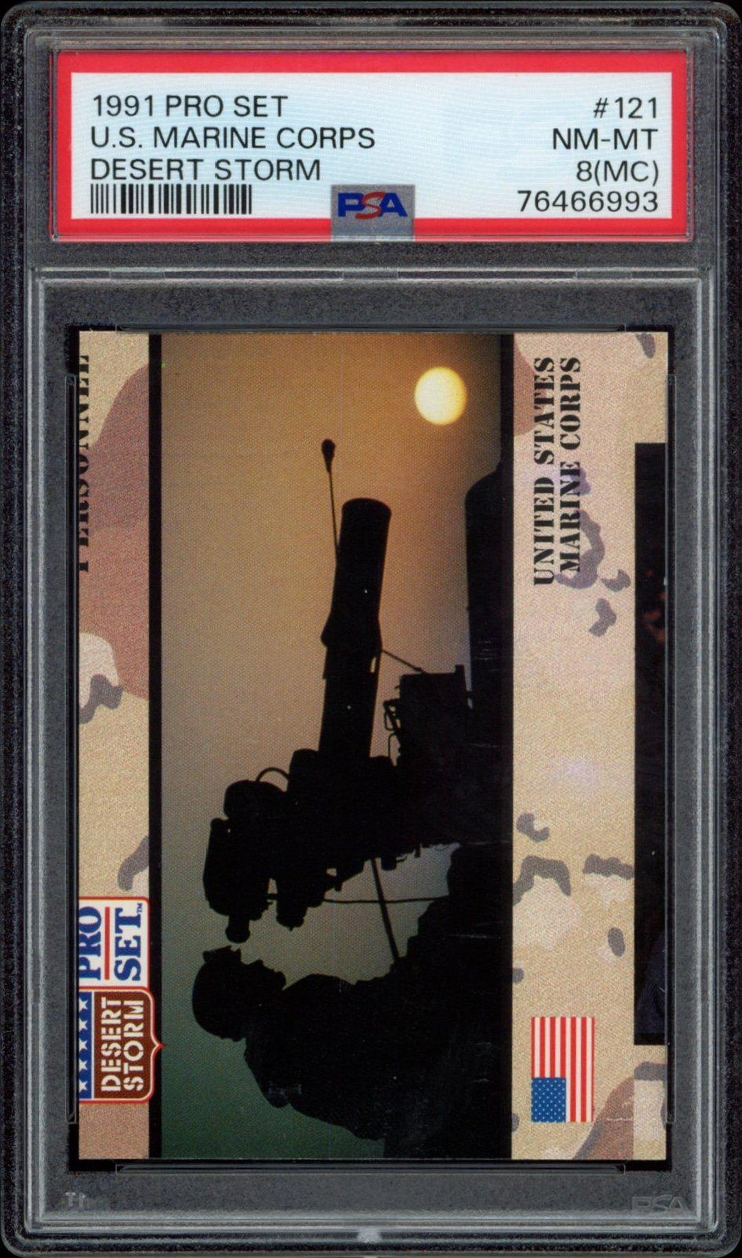 1991 Pro Set Desert Storm United States Marine Corps (error on Card ...