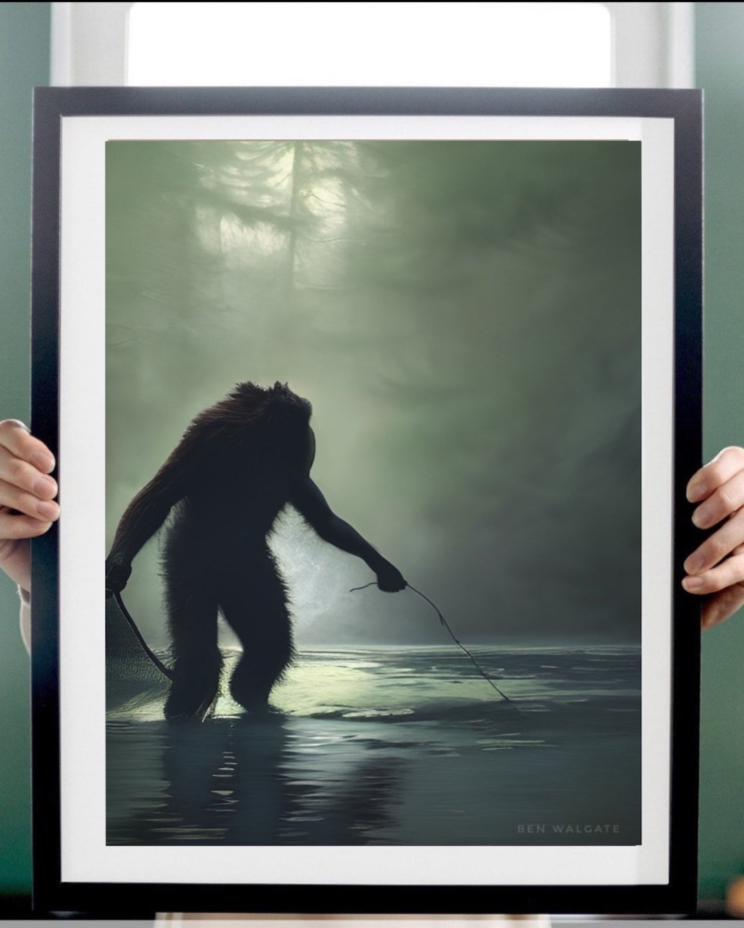 Adapt and Overcome, Bigfoot Painting, Folklore, Fishing, Angling ...