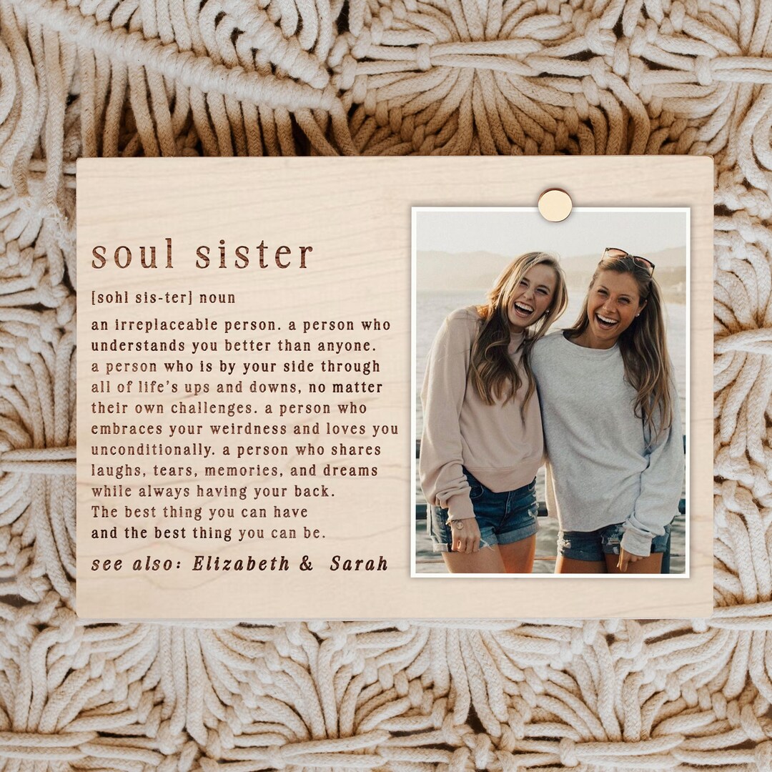 Personalized Soul Sister Definition, Best Friend Christmas Gift, Soul ...