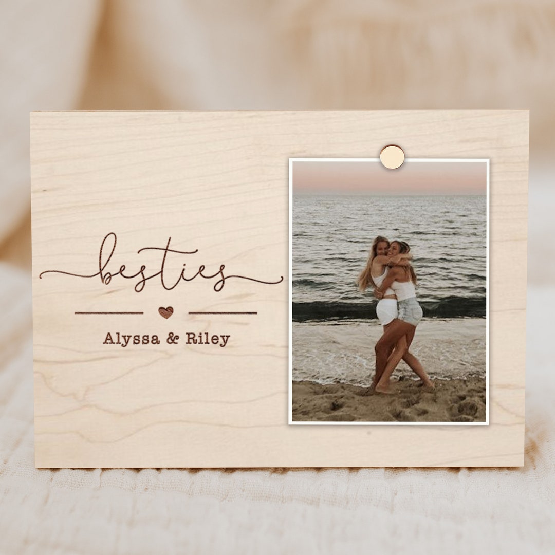BESTIES Gift, Best Friend Christmas Gift, Best Friend Frame, Photo ...
