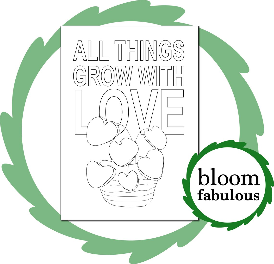 Colouring Pack of 5 | A4 Digital Download | Black Outline Pages ...