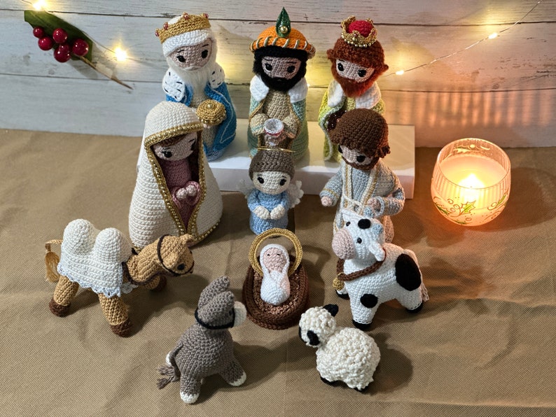 Crochet Nativity Set: Handmade Holy Family Amigurumi Dolls - Etsy