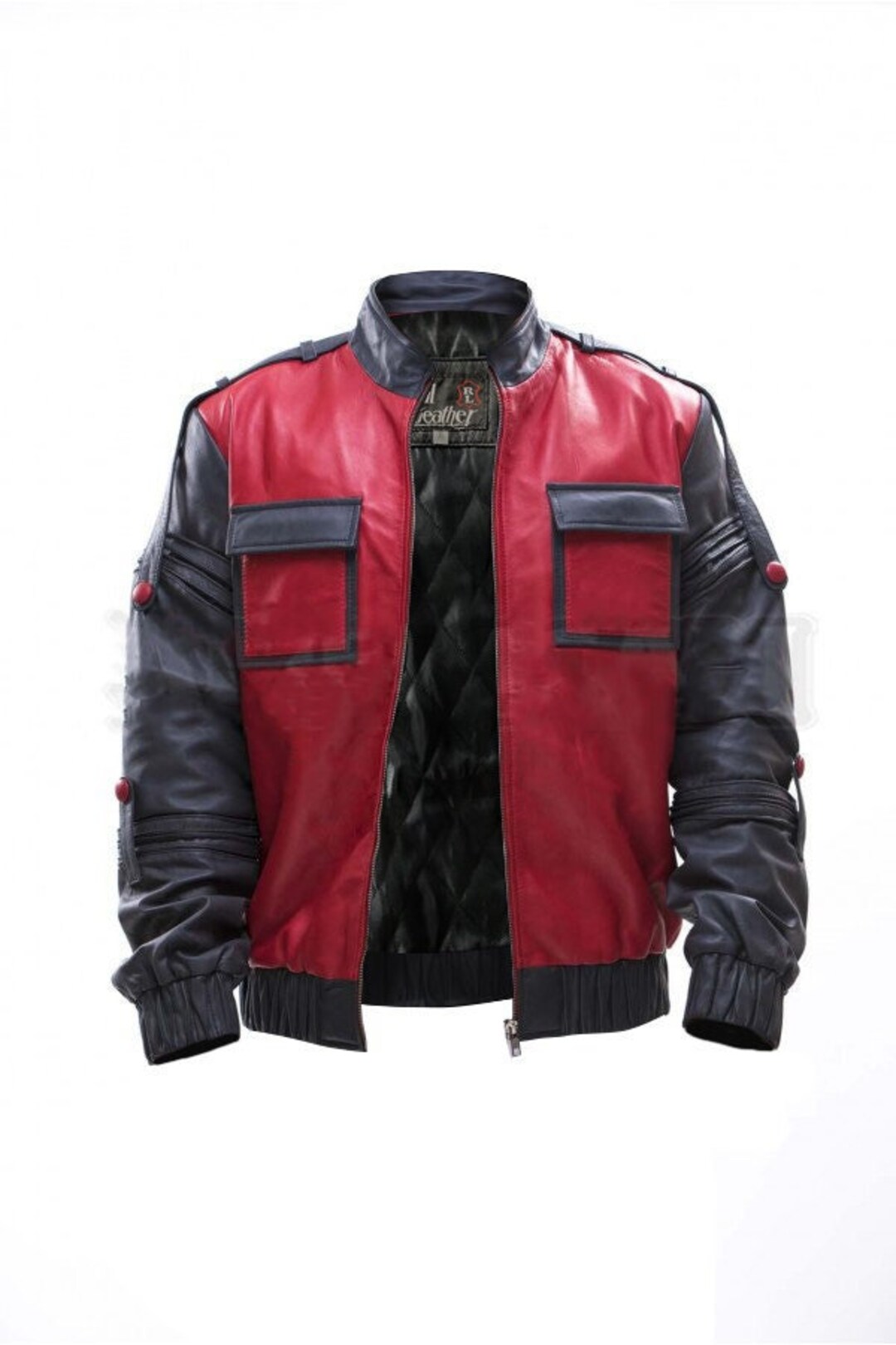 Inspired by Marty Mcfly Leather Jacket Back to the Future Cosplay ...