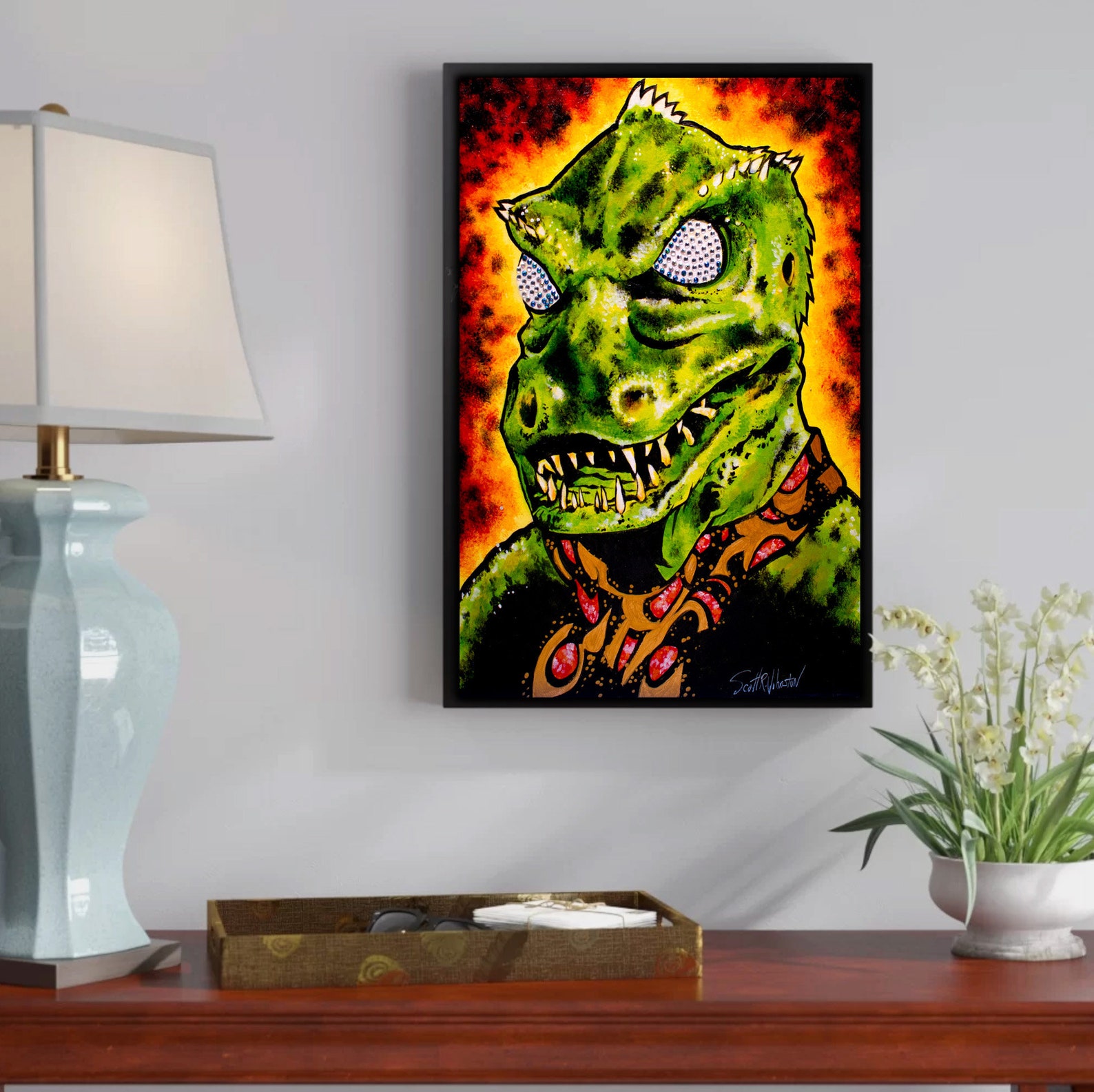 11x17 Print, Sci-fi Alien Lizard, Fan Art - Etsy