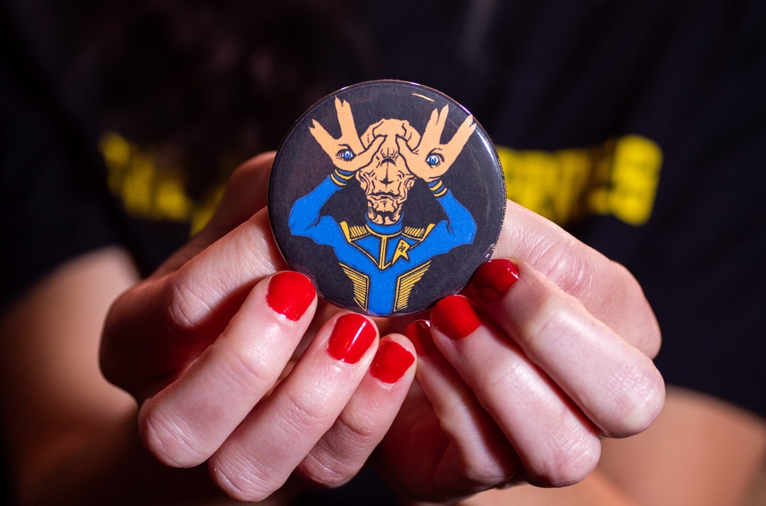 Button - Trek Actor Doug Jones Character Mashup, Fan Art, 2 Inches - Etsy