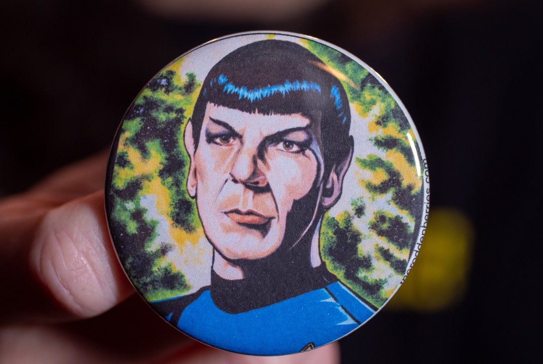 Button Sci-fi Half Human Half Alien Character, Fan Art, 2 Inches - Etsy