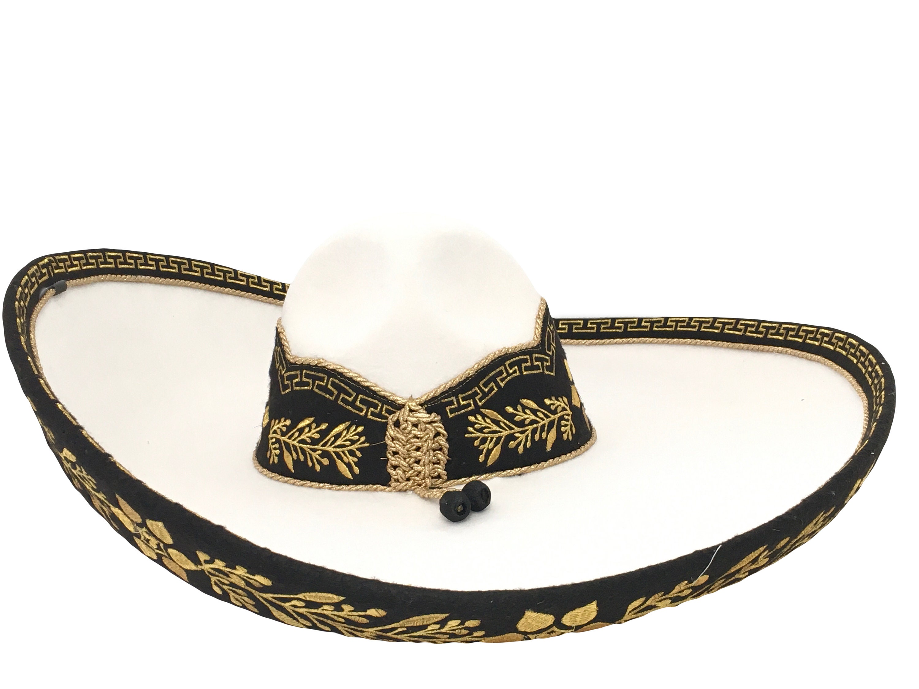 Charro Mariachi Hat. Wheat Straw. Fine Lined. Gold Embroidery. - Etsy
