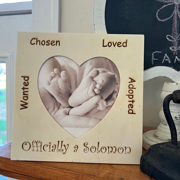 Adoption Picture Frame - Etsy