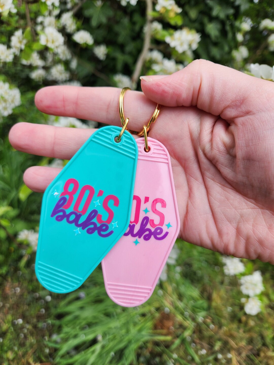 80's Babe Motel Keychain | Cute 1980's Retro Style Keychain | - Etsy