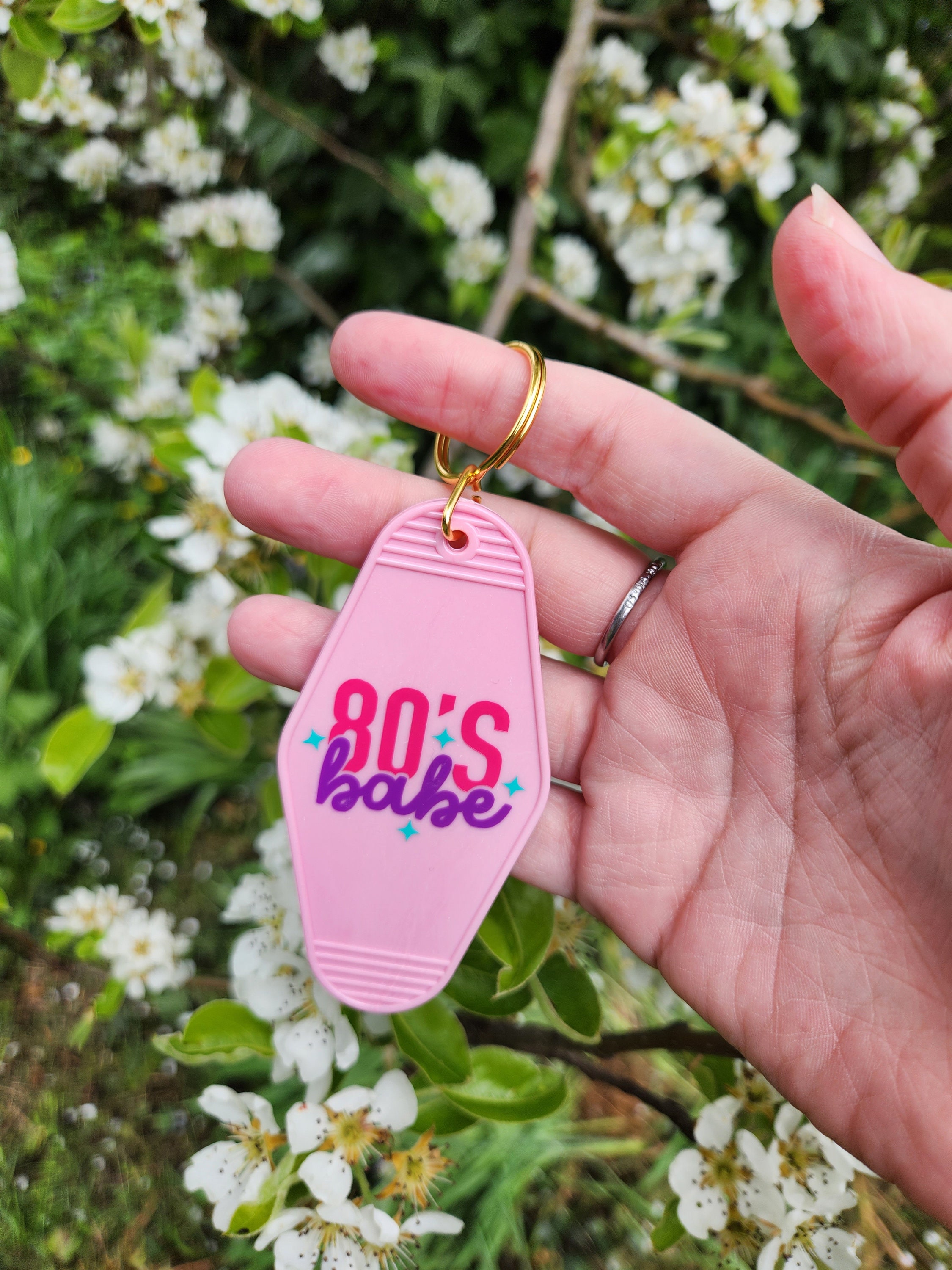 80's Babe Motel Keychain Cute 1980's Retro Style Keychain - Etsy