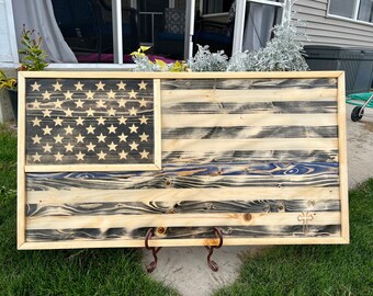 Thin Blue Line Flag Cross - Etsy