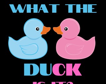 What the Duck Are They Gender Reveal - Etsy