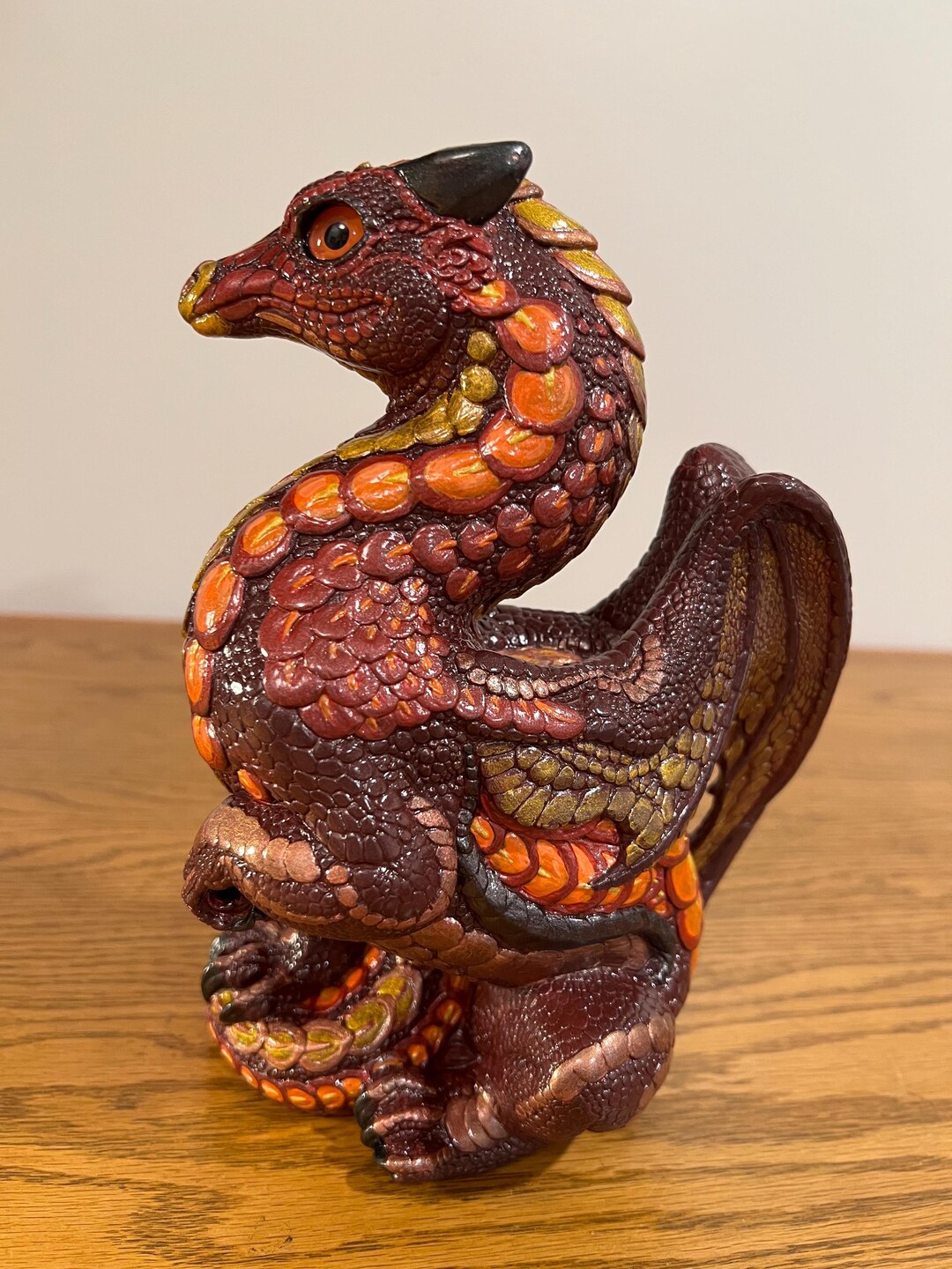 Hand-painted 8.25"h (PYO) Windstone Editions Melody Pẽna Keeper Dragon ...