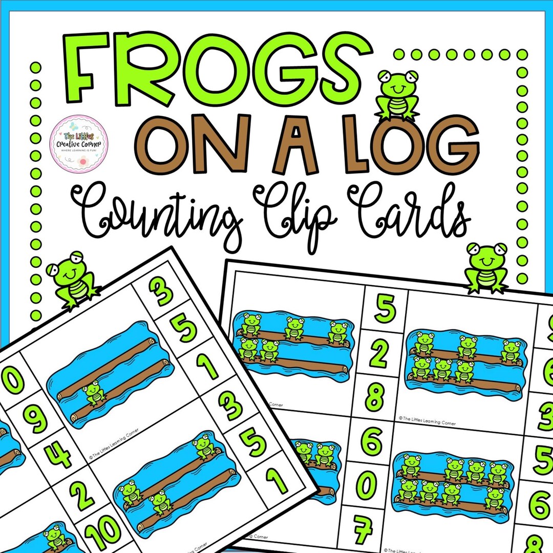 Spring Frog Counting Clip Cards 0-10 | Preschool Math Activity | Fine ...