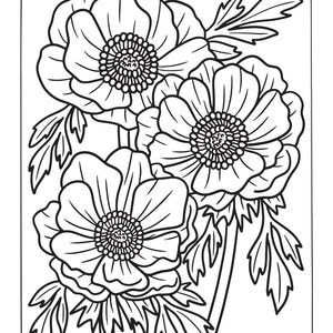 Printable Floral Fantasy Coloring Pages - 10 Beautiful Blooms for ...