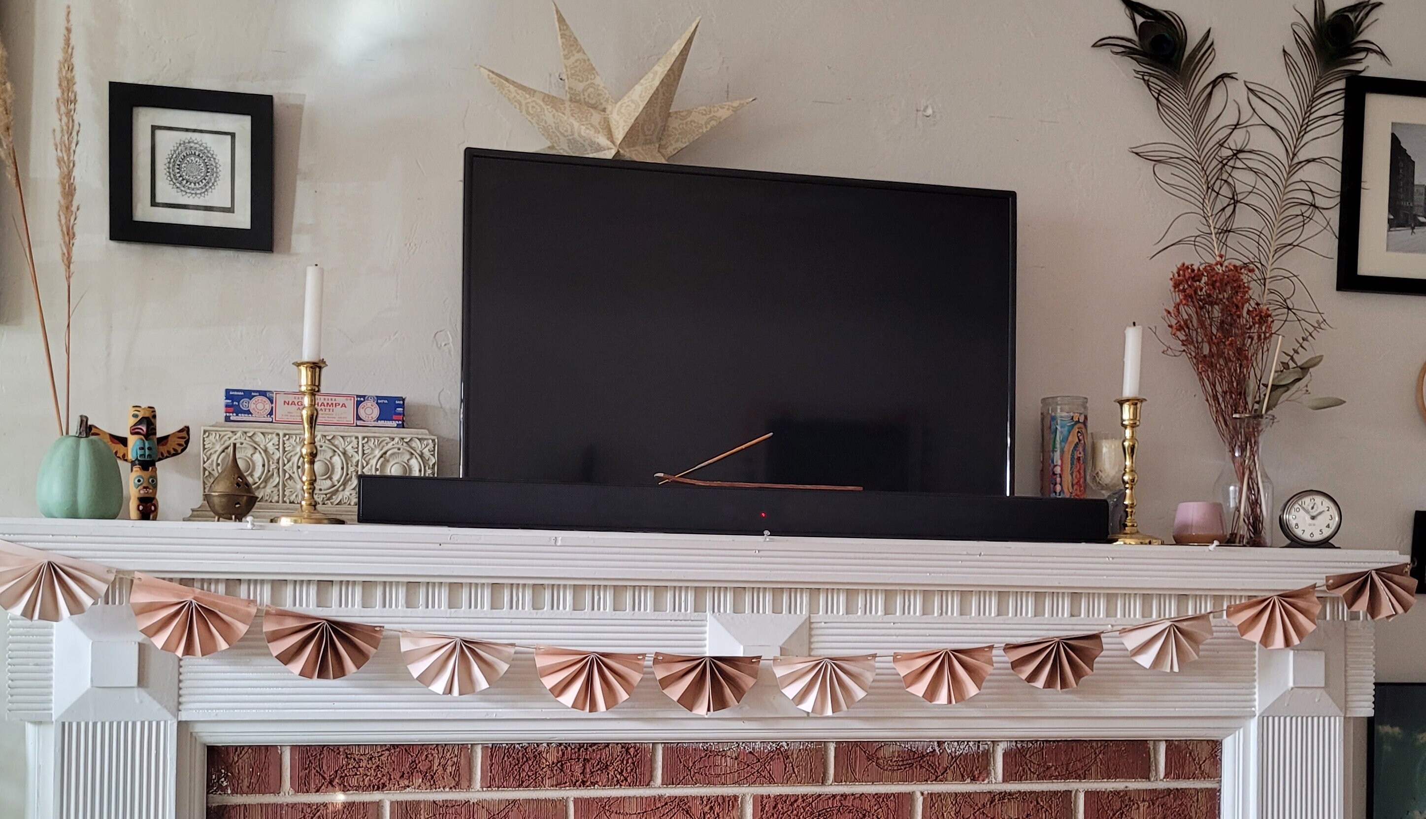 Folded Paper Garland, Paper Decoration, Party Decoration, Wedding Decor ...