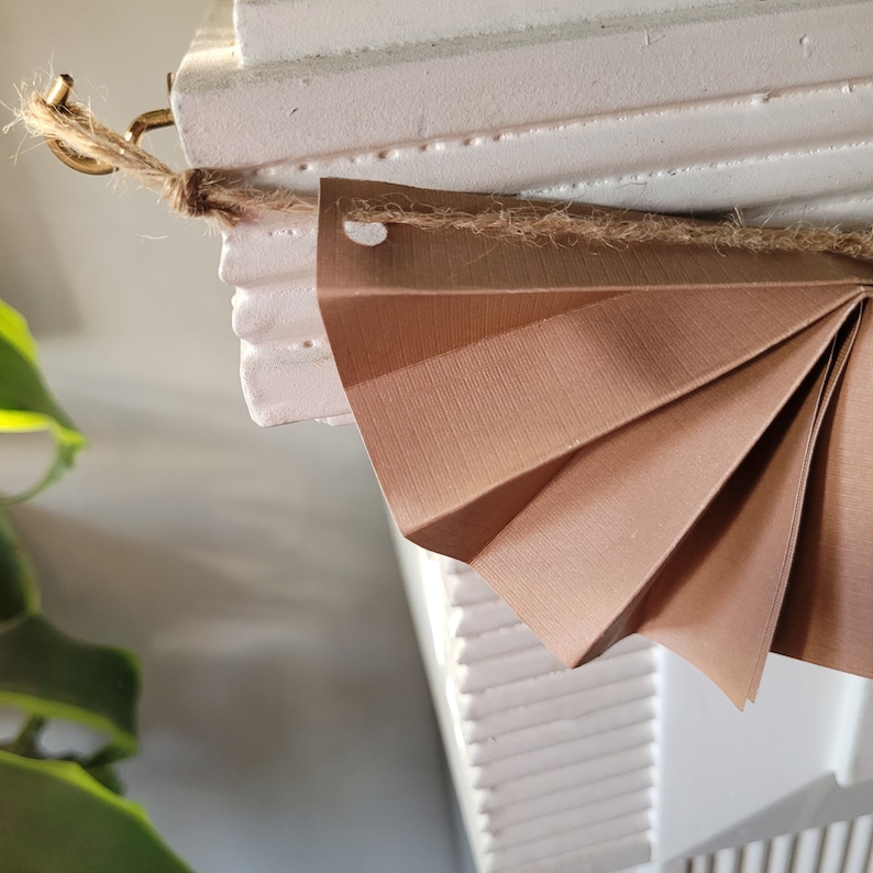 Folded Paper Garland, Paper Decoration, Party Decoration, Wedding Decor ...