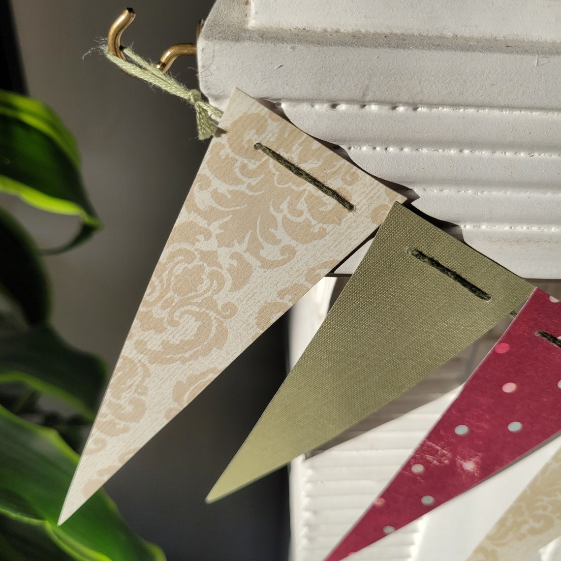 Paper Flag Garland, Paper Bunting, Holiday Garland, Party Decor ...