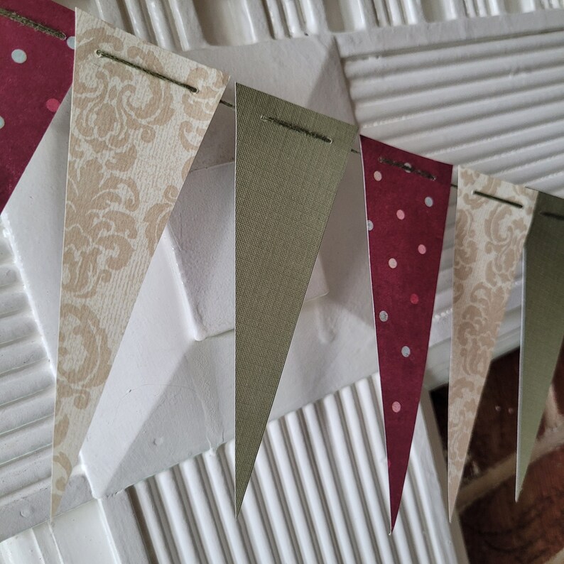 Paper Flag Garland, Paper Bunting, Holiday Garland, Party Decor ...