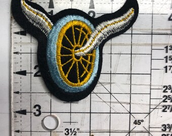 Flying Wheel Large Back Patch for Custom Biker Vest - Etsy