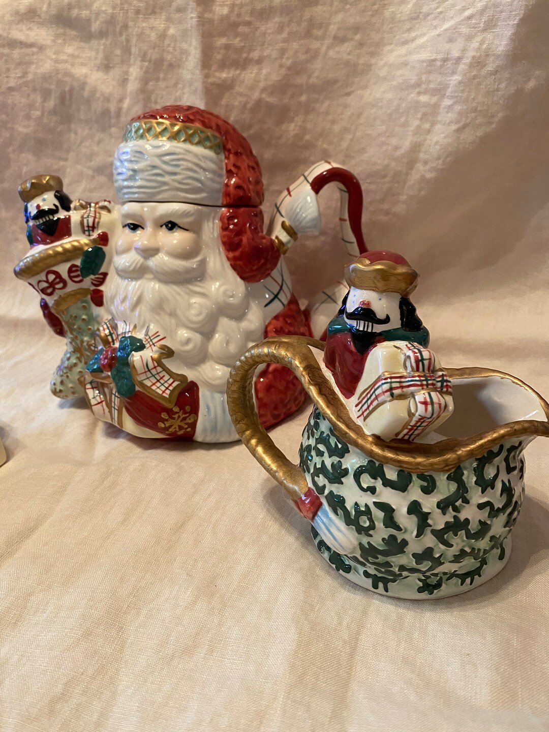 Christmas Santa Tea Set - Etsy