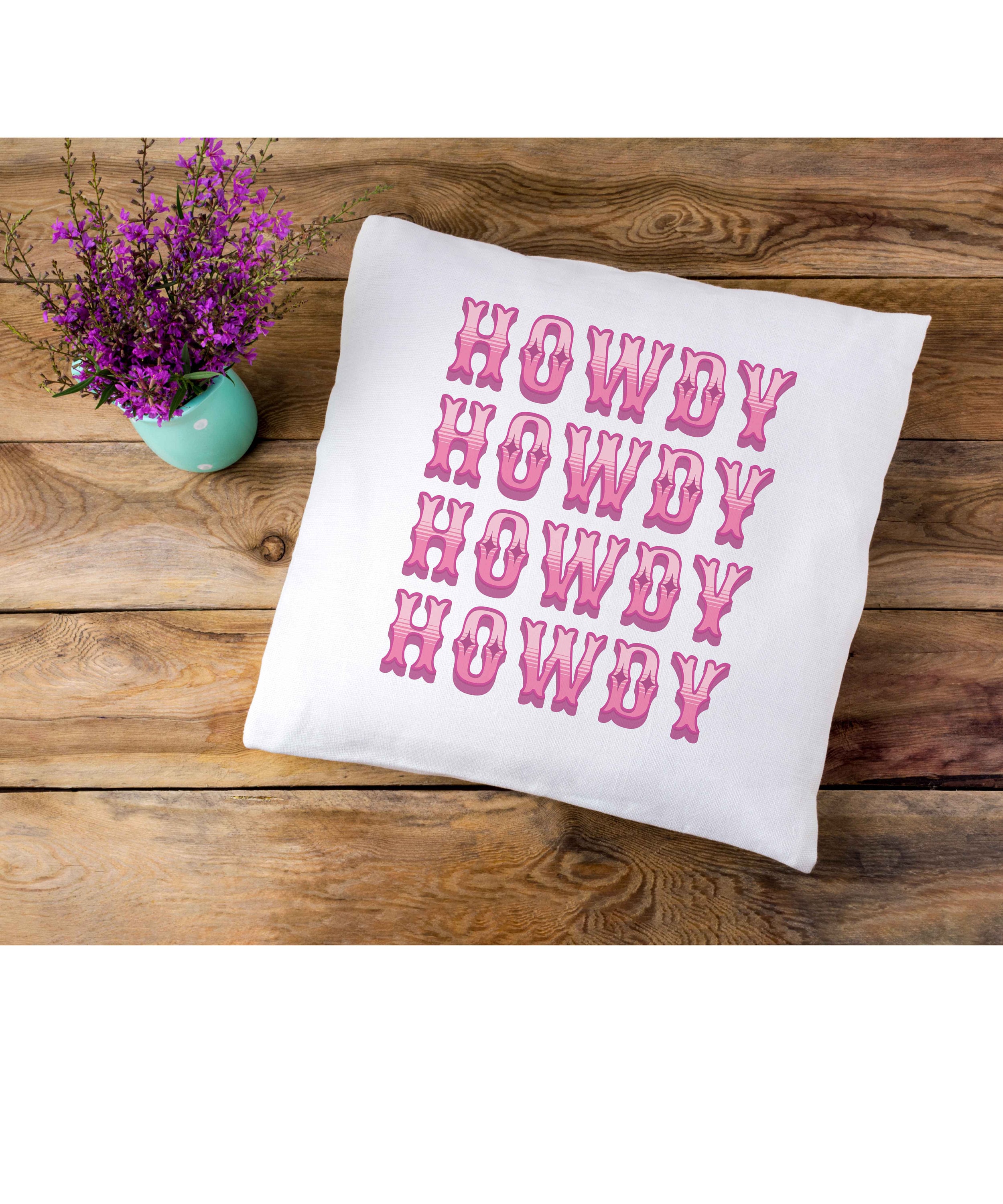 Howdy Pink SVG, PNG, EPS, Dxf, Pdf, Howdy Cut File, Western-themed ...