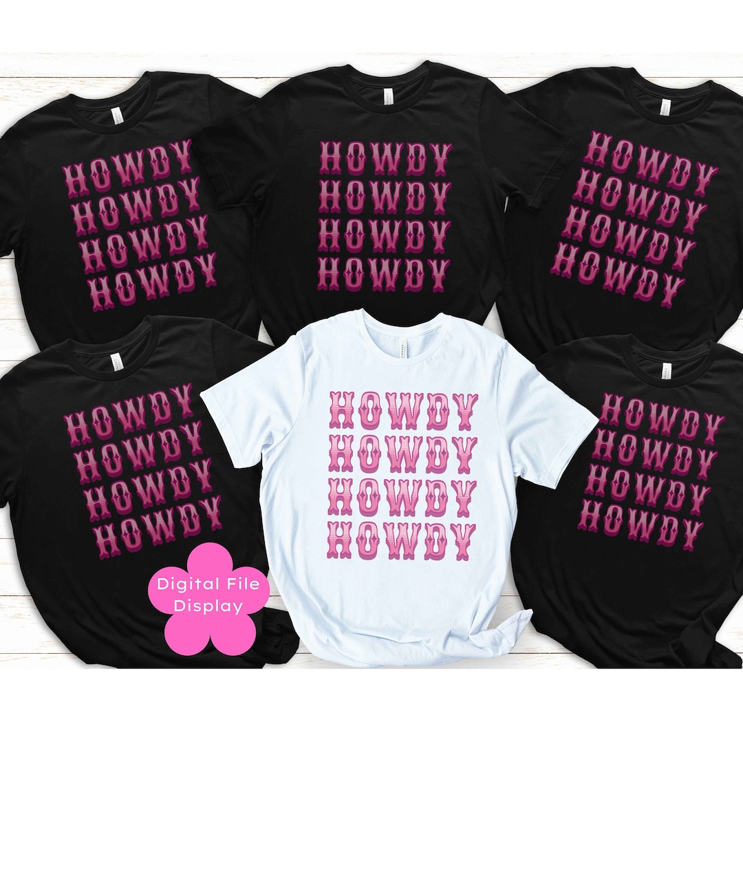 Howdy Pink SVG, PNG, EPS, Dxf, Pdf, Howdy Cut File, Western-themed ...