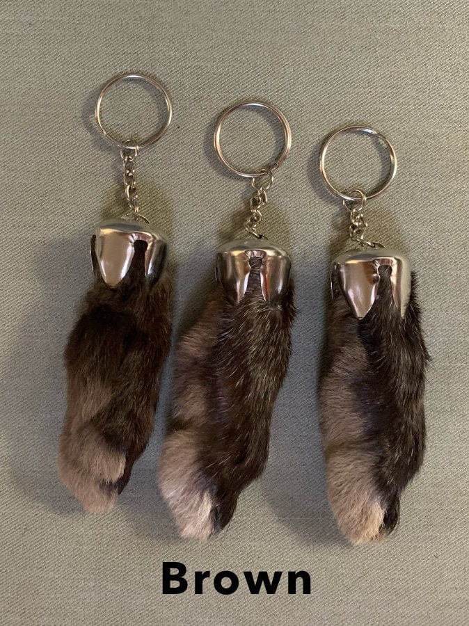 Large Rabbit’s Foot Keychain - Etsy